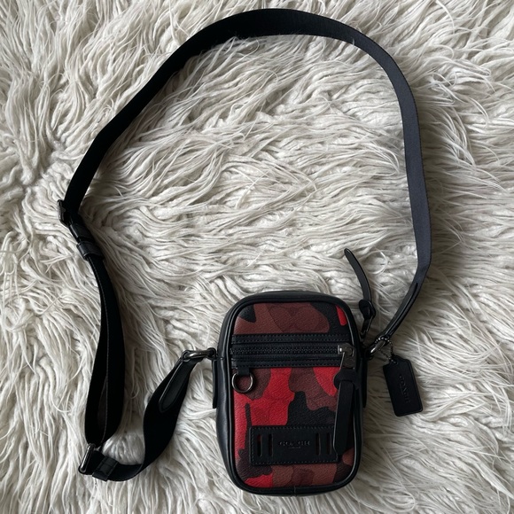 Coach | Bags | Coach Terrain Signature Canvas Camo Print Oxblood ...